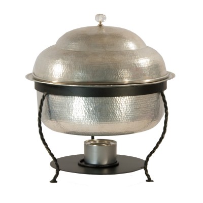 Stainless Hammered Chafer with Wrought Iron Base - Celebrations! Party ...