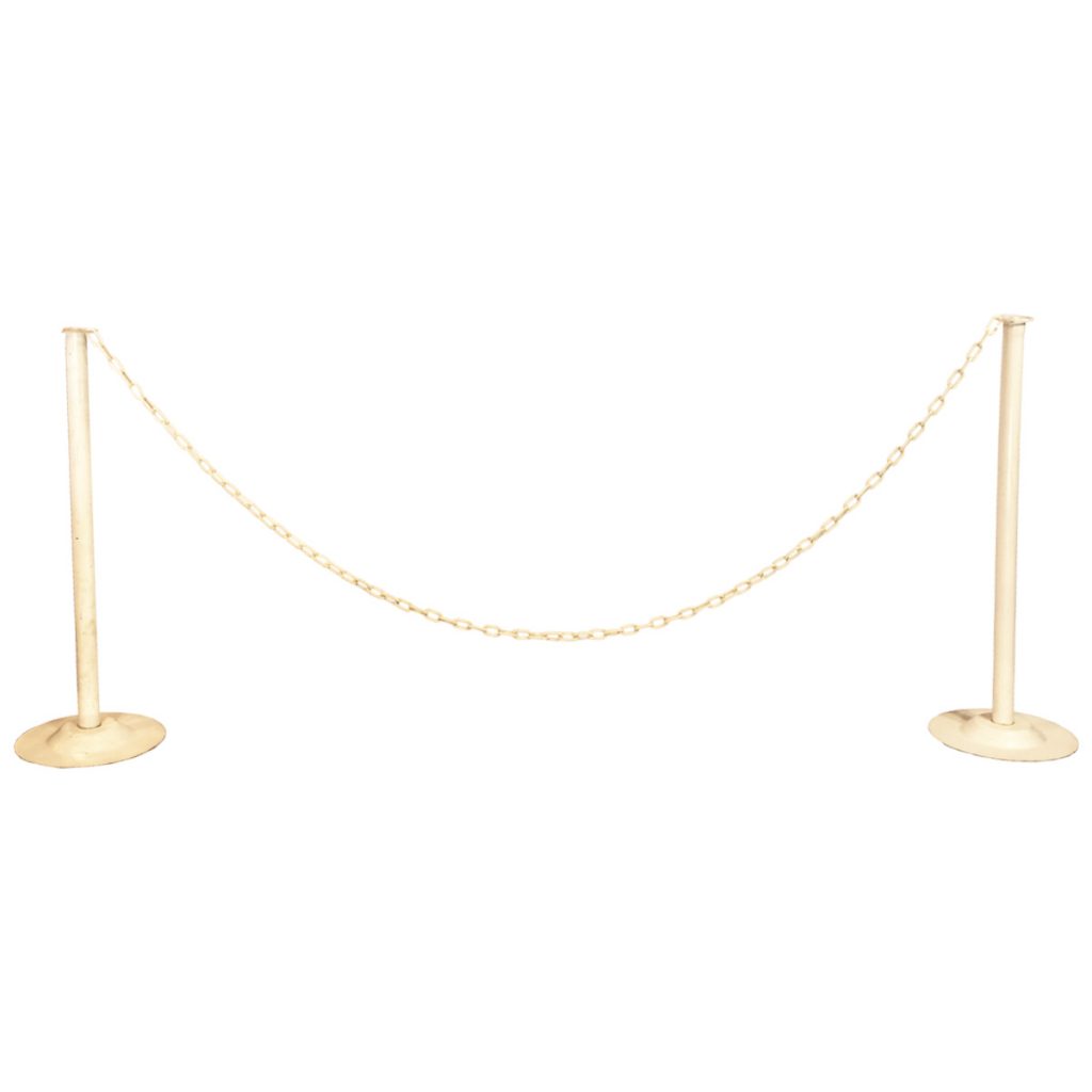 White Metal Stanchion - Celebrations! Party Rentals