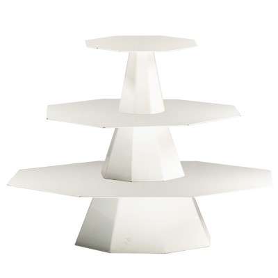 16" Round Raised Cake Stand (Ornate) - Celebrations! Party Rentals